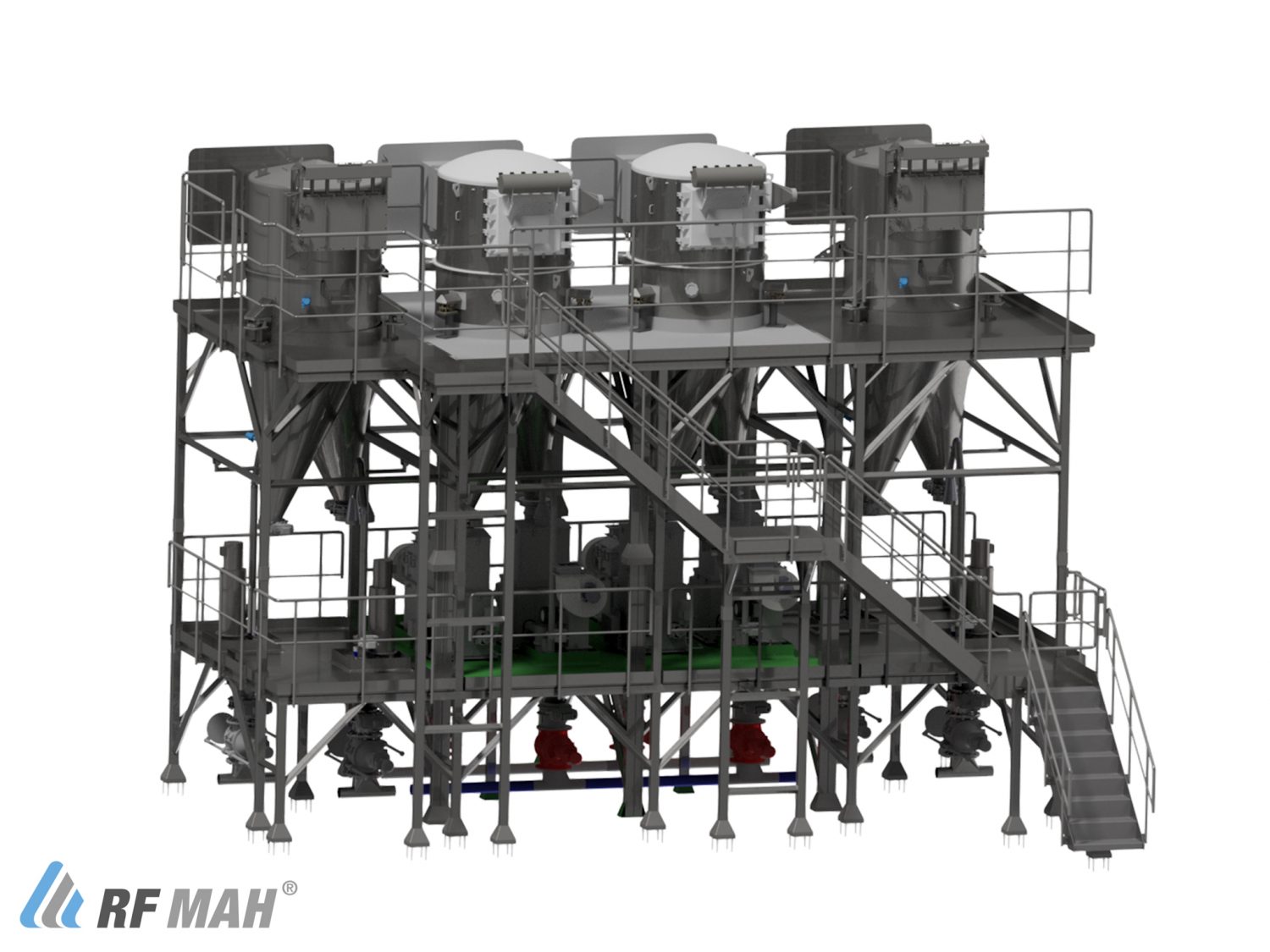 Powder transport system completed! | RF MAH Sp. z o.o.